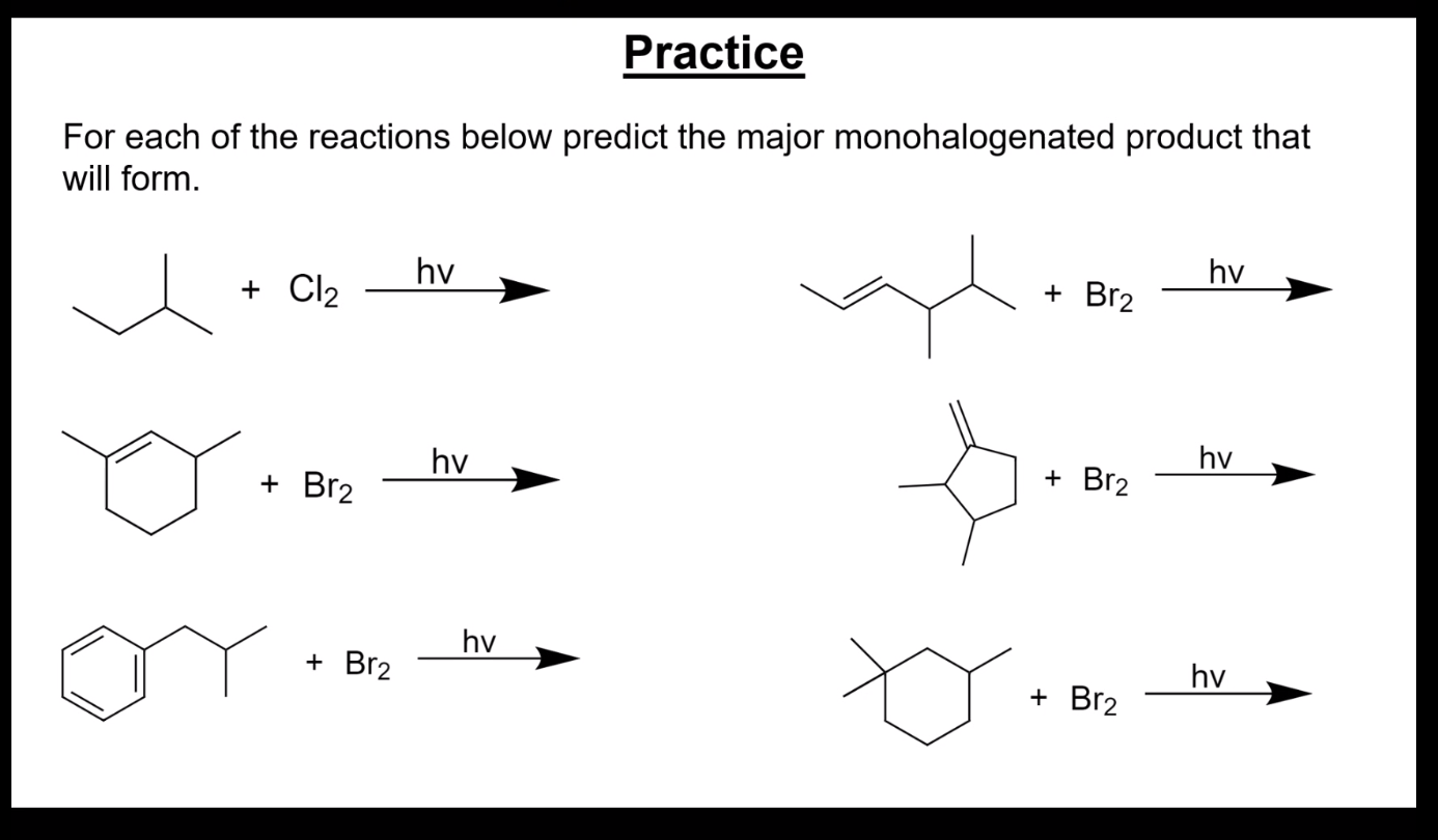 Solved Practice For each of the reactions below predict the | Chegg.com