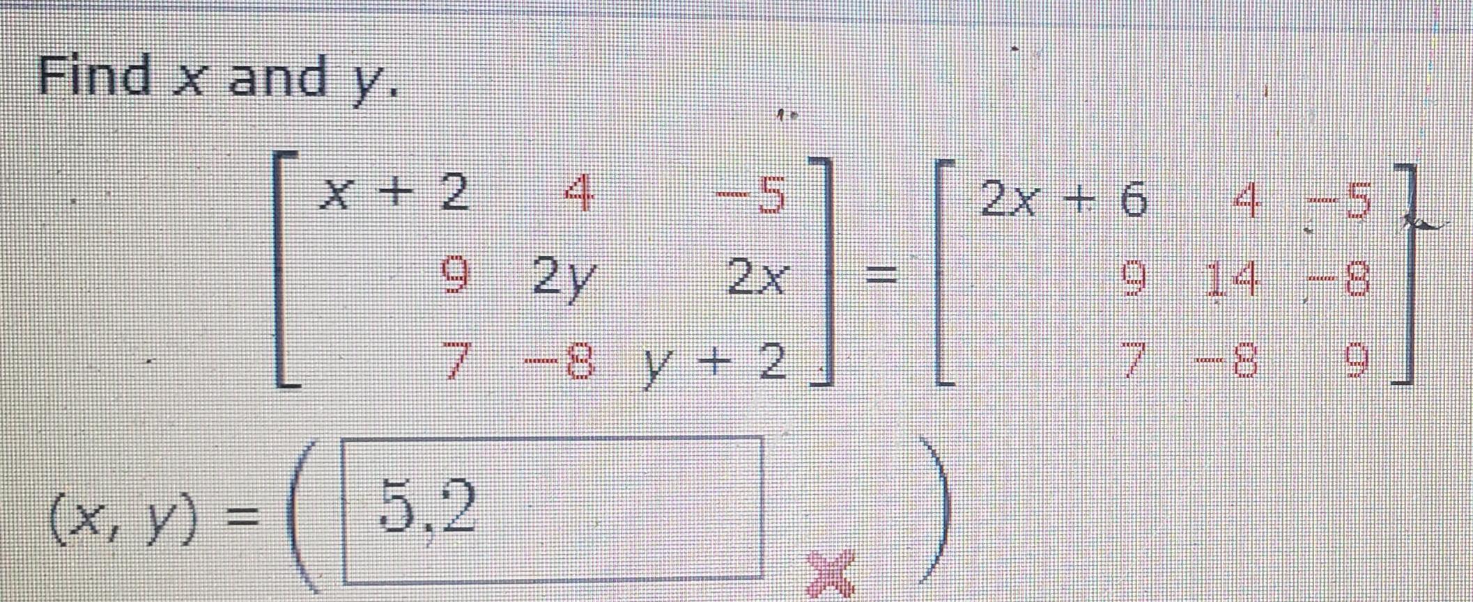 Solved Find x and y. | Chegg.com