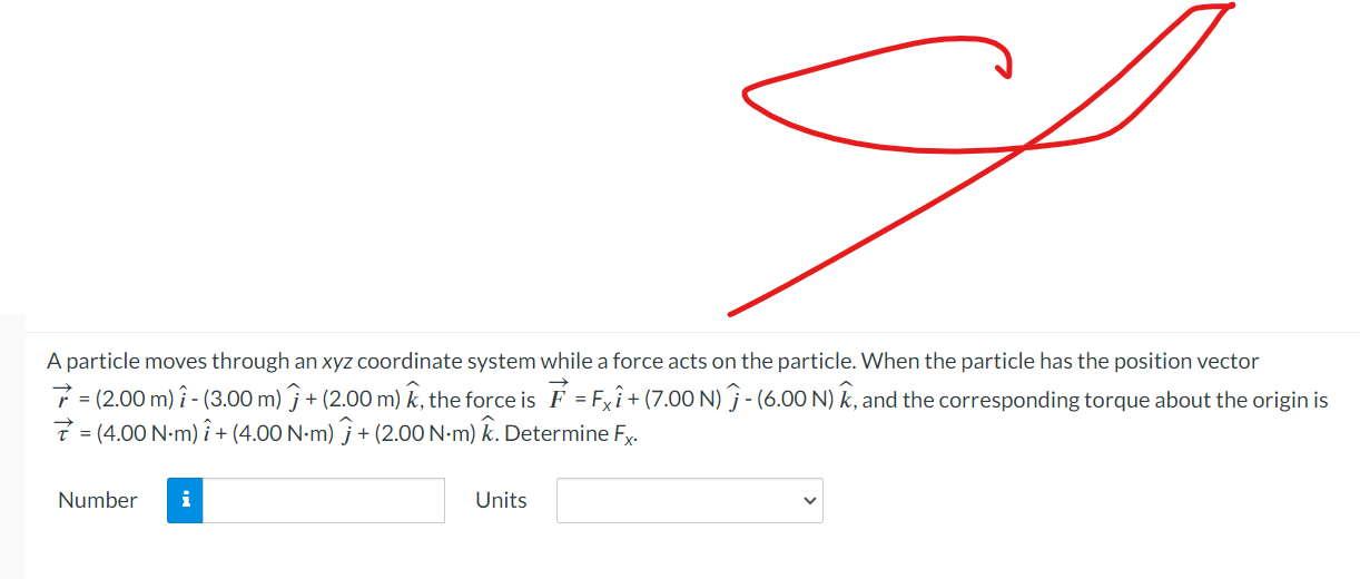 Solved A particle moves through an xyz ﻿coordinate system | Chegg.com