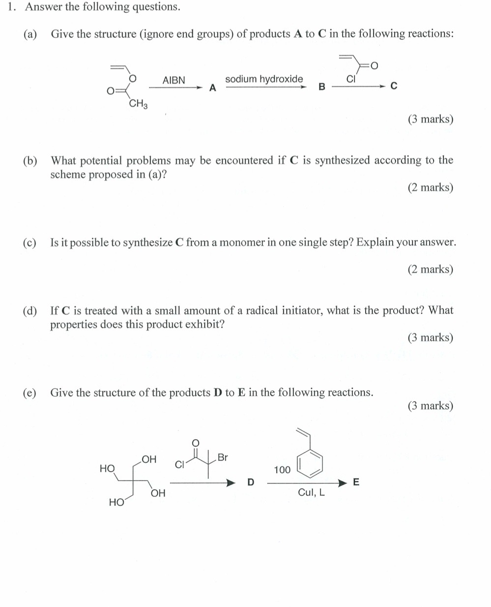 Solved Answer the following questions.(a) ﻿Give the | Chegg.com