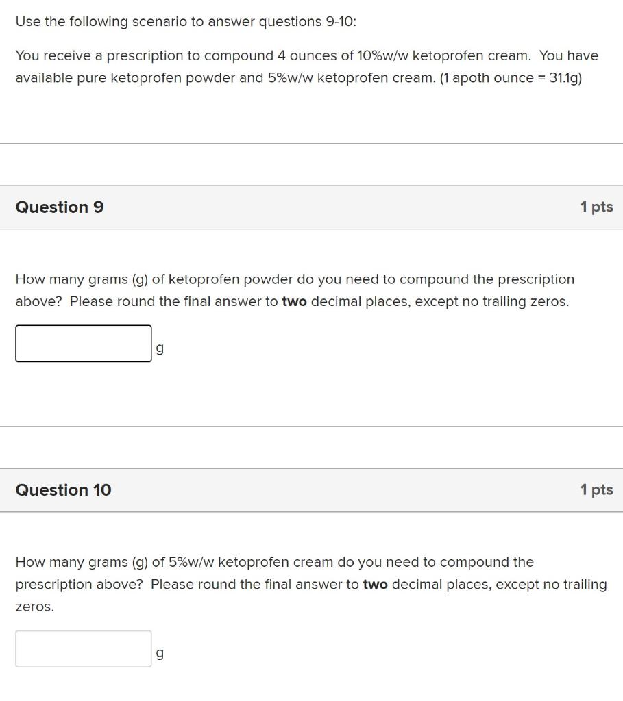 Solved Use the following scenario to answer questions 9-10: | Chegg.com