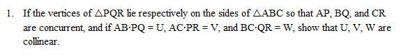 Solved 1. If the vertices of PQR lie respectively on the | Chegg.com