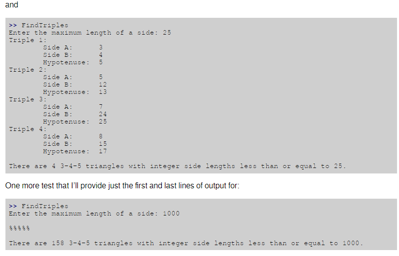 Solved Programming Language: MATLAB In statics, a 3-4-5 | Chegg.com