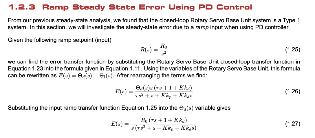 Solved The proportional-derivative (PD) compensator to | Chegg.com