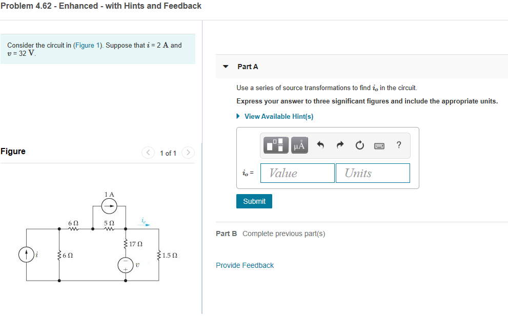 Solved Problem 4.62 - Enhanced - with Hints and Feedback | Chegg.com