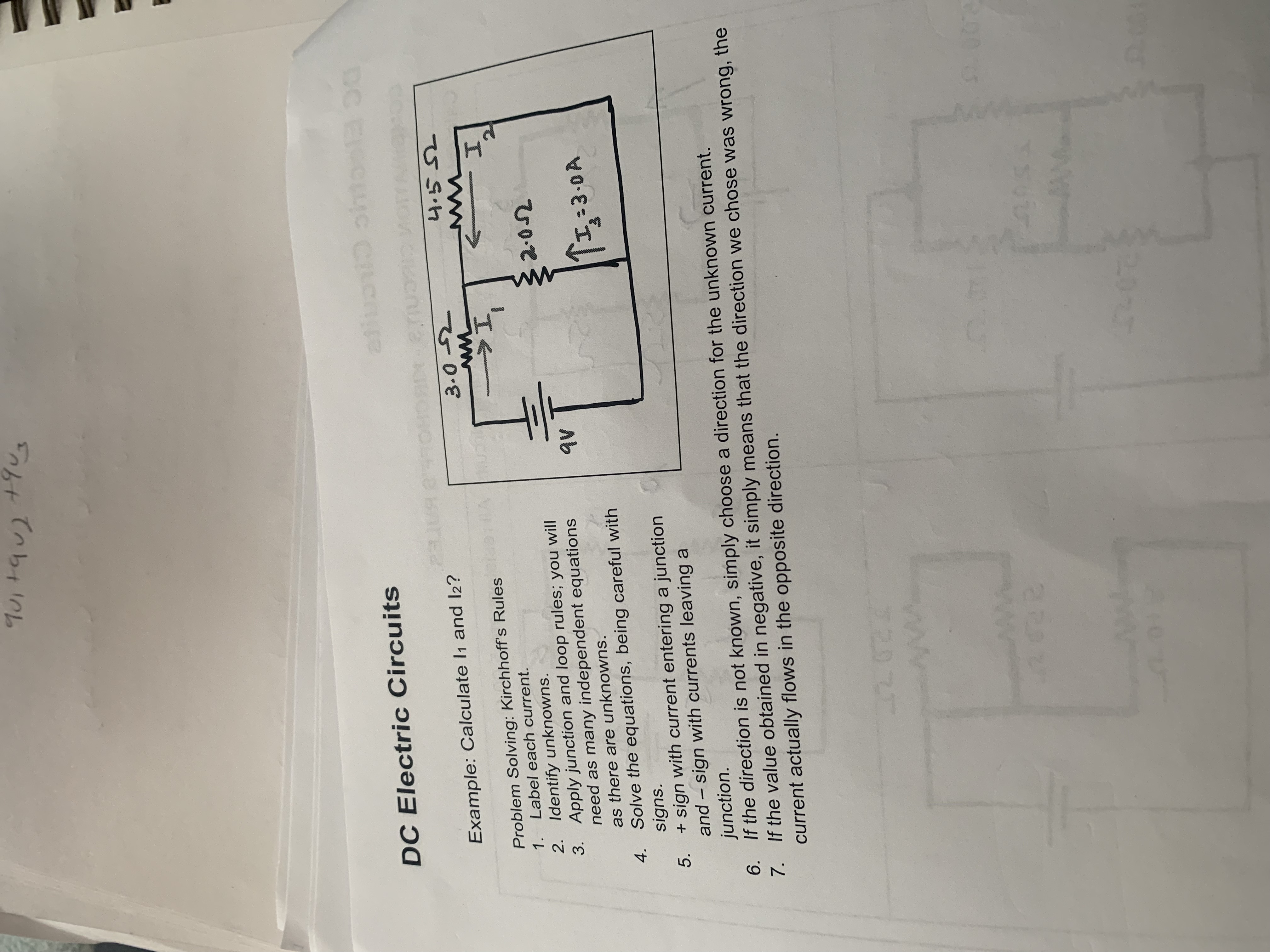 Example: Calculate I1 and I2 ? Problem Solving: | Chegg.com