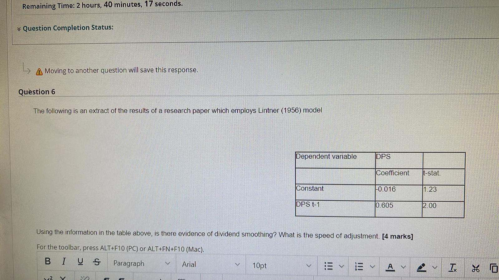 Remaining Time: 2 hours, 40 minutes, 17 seconds. | Chegg.com