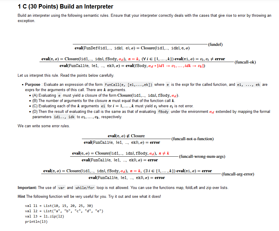 Solved class ErrorException(s:String) extends Exception(s){} | Chegg.com