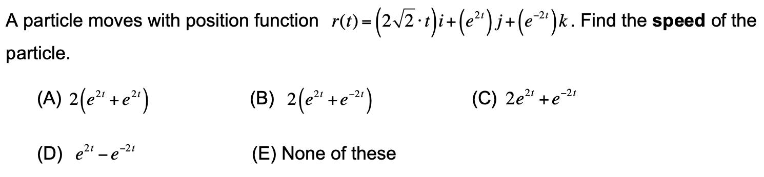 Solved A particle moves with position function r(t) = | Chegg.com