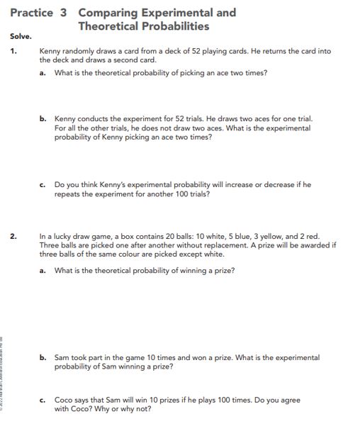 Solved Practice 3 Comparing Experimental and Theoretical | Chegg.com