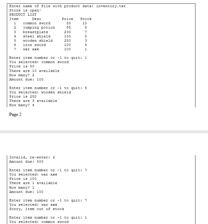 Create a struct called Item to store information | Chegg.com