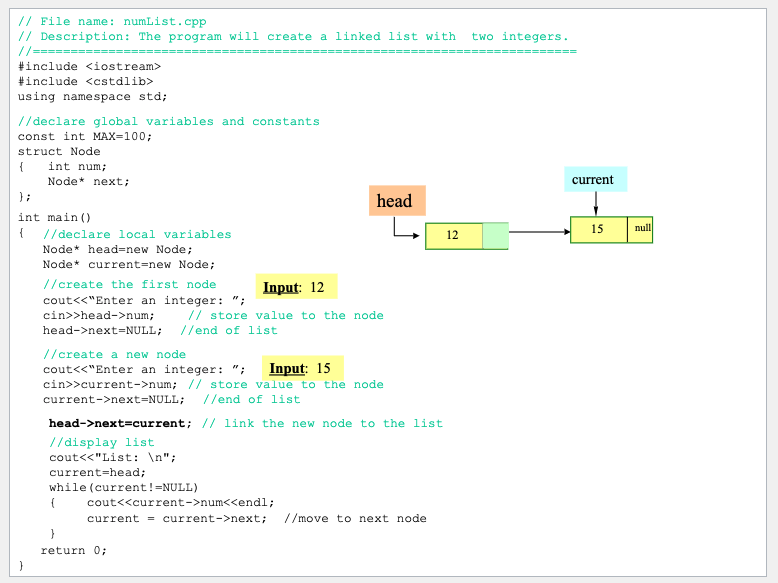Solved // Description: The program will delete a value from | Chegg.com