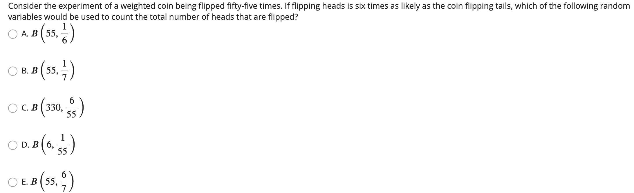 Solved Consider the experiment of a weighted coin being | Chegg.com