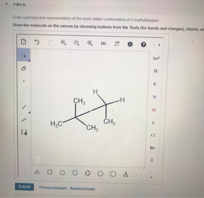 Solved raLA Draw a porspective representation of the most | Chegg.com