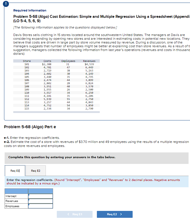 Solved Problem 5-68 (Algo) Cost Estimation: Simple and | Chegg.com