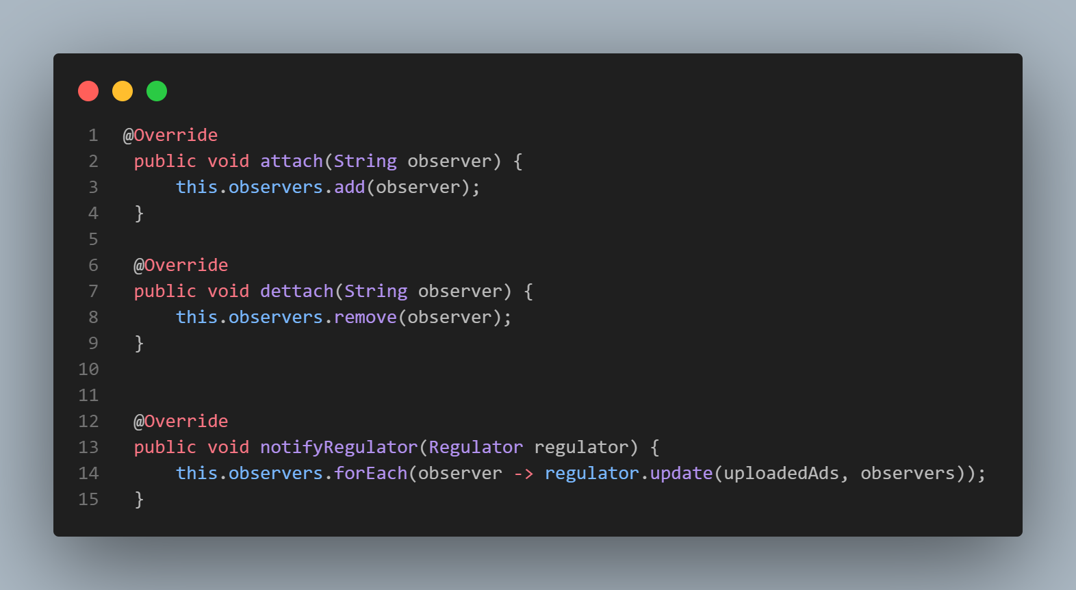 Solved 1 public void addAdvertisement (String title,String | Chegg.com