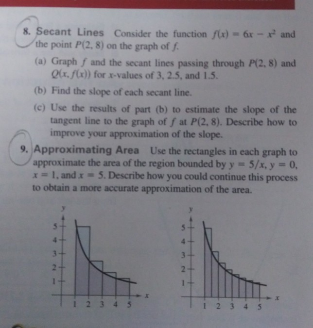Solved 7. Secant Lines Consider the function f(x) = x and | Chegg.com