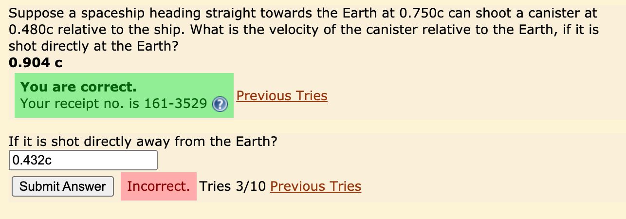 Solved Suppose A Spaceship Heading Straight Towards The