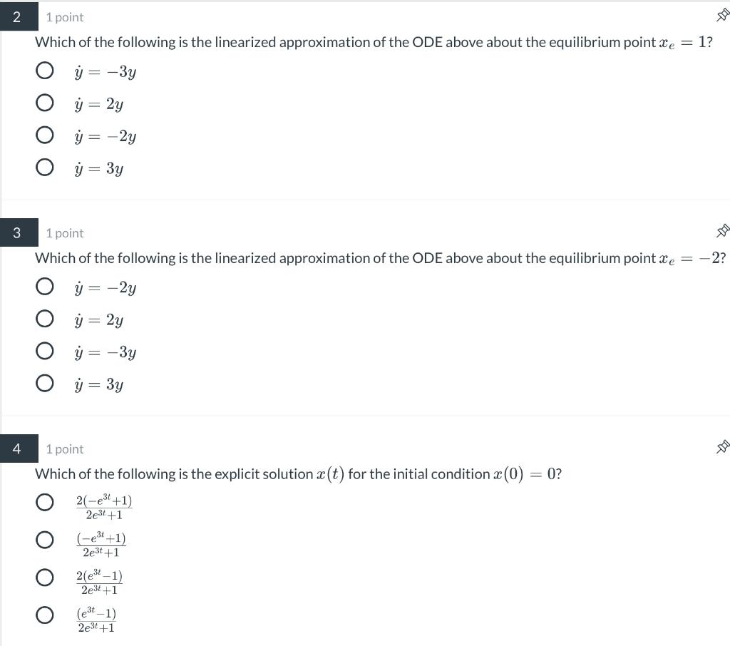 Solved da For the first order ODE, dt condition x(0) = 0. (2 | Chegg.com