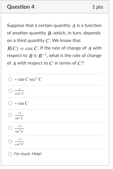 Solved Suppose that a certain quantity 𝐴A is a function | Chegg.com