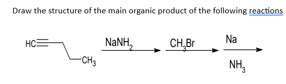 Solved Draw the structure of the main organic product of the | Chegg.com