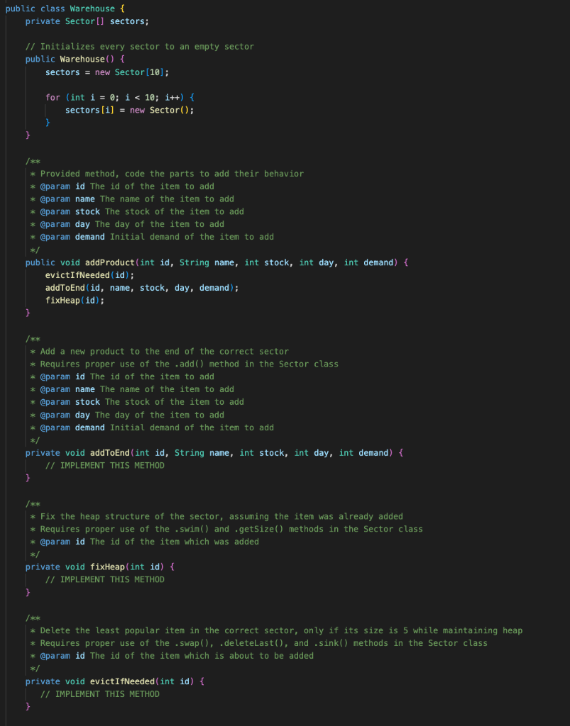 Solved 1. addProduct - Notice that addProduct in the | Chegg.com