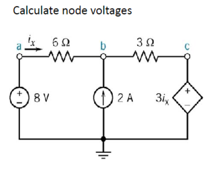 Solved Calculate node voltages | Chegg.com