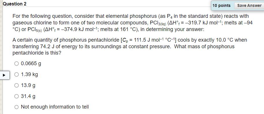Solved For the following question, consider that elemental | Chegg.com