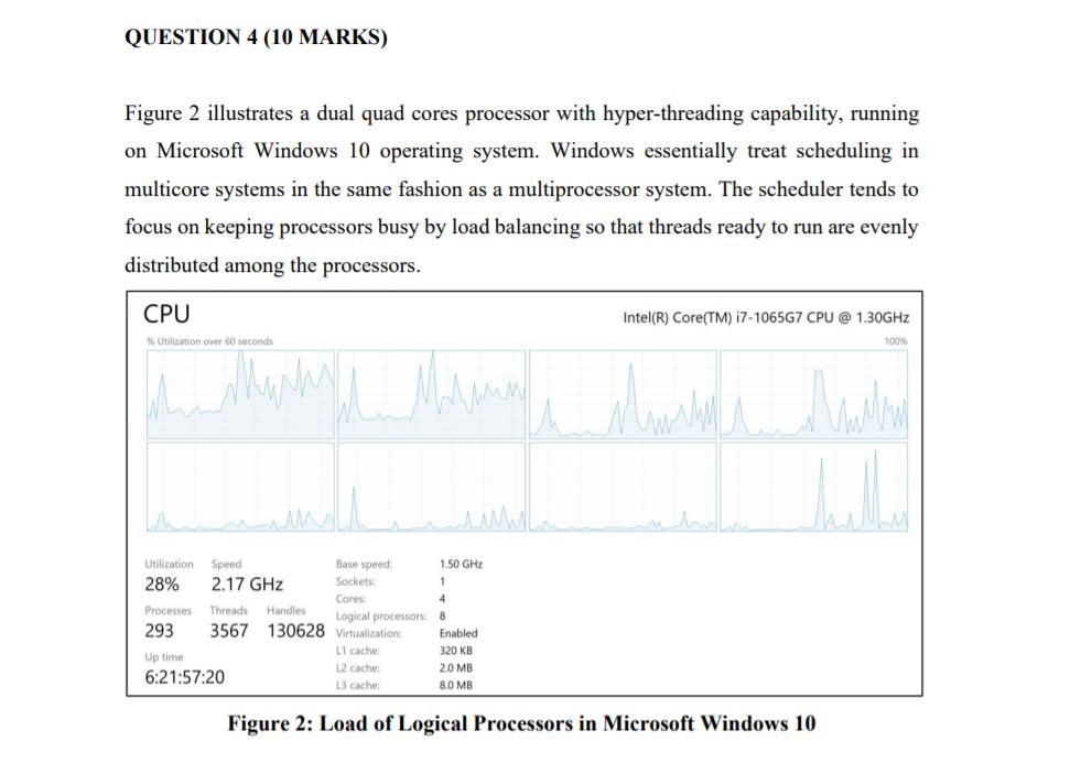Solved a. Windows 10 implements a load sharing approach | Chegg.com