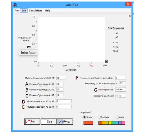 Solved Consider the screenshot of the AlleleA1 interface | Chegg.com