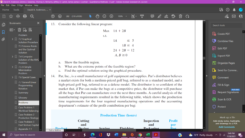 Solved max 1A + 2b 1a
