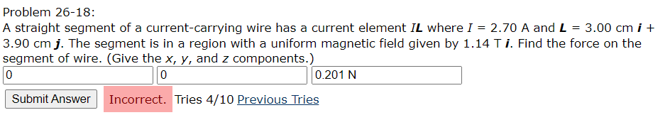 Solved Problem 26-18: A straight segment of a | Chegg.com