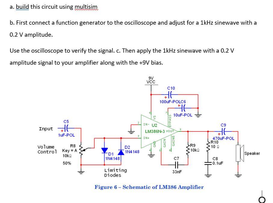 Solved a. build this circuit using multisim b. First connect | Chegg.com