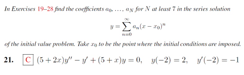 Solved In Exercises 19–28 find the coefficients do, ..., an | Chegg.com