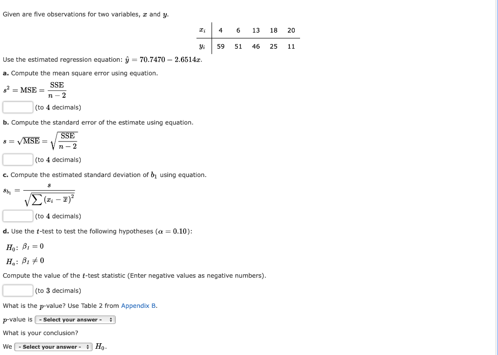 Solved 110. 2 H: 8.70 Compute the value of the t-test | Chegg.com