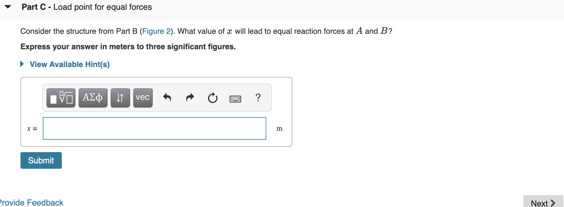 Solved Learning Goal: Part A - Force with a known deflection | Chegg.com