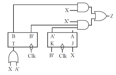 Solved For the given circuit, construct a) transition | Chegg.com