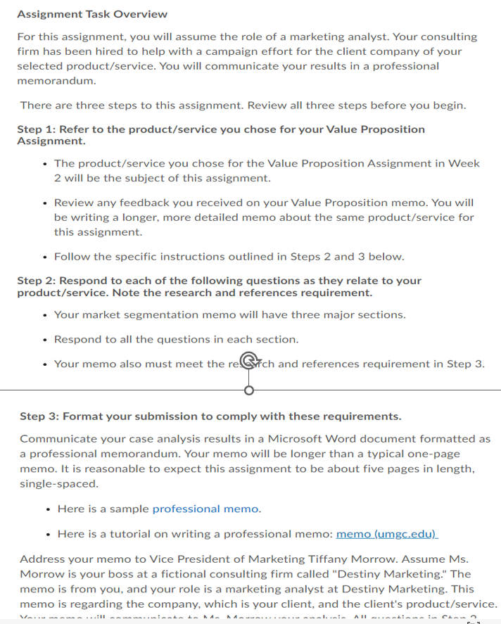 Solved Assignment Task OverviewFor this assignment, you will | Chegg.com