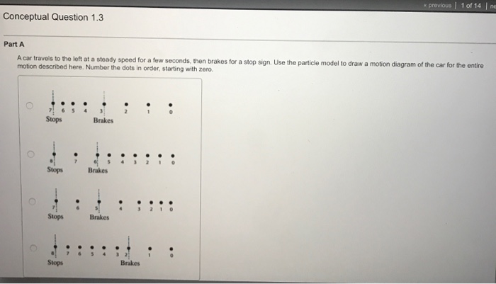 Solved A car travels to the left at a steady speed for a few | Chegg.com