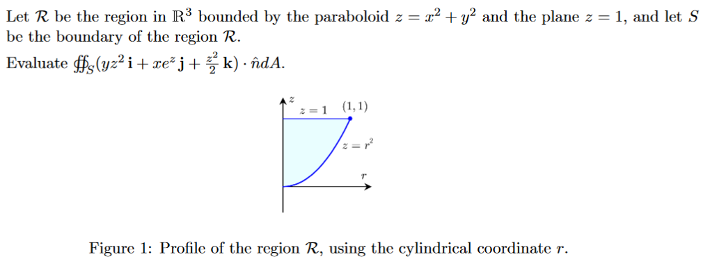 Solved Let R be the region in R3 bounded by the paraboloid z | Chegg.com