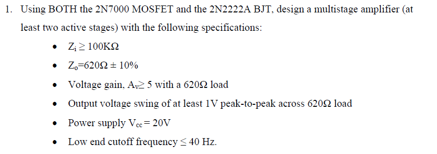 Solved This is a multistage amplifier circuit. Please write | Chegg.com