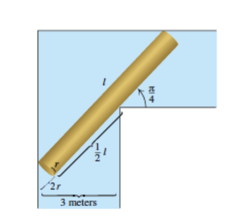 Solved A cylindrical pipe of radius r and length must be | Chegg.com