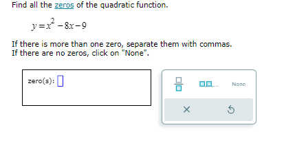 Find all the zeros of the quadratic | Chegg.com