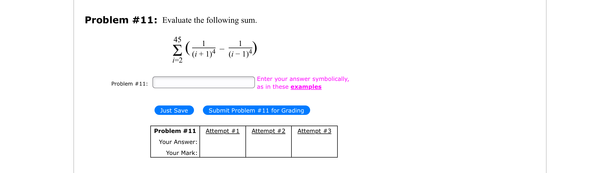 Solved Problem #11: Evaluate the following | Chegg.com