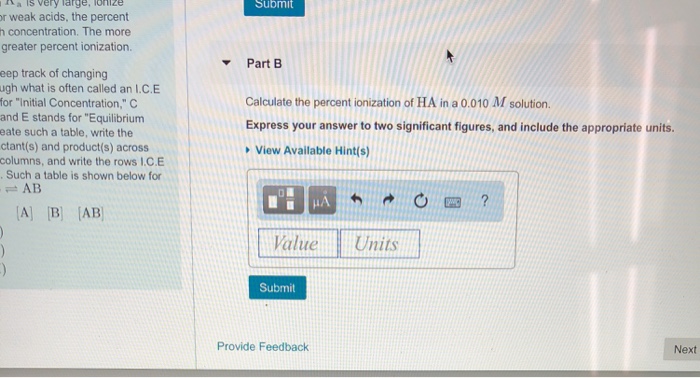 Solved Constants| Periodic Table Percent ionization can be | Chegg.com