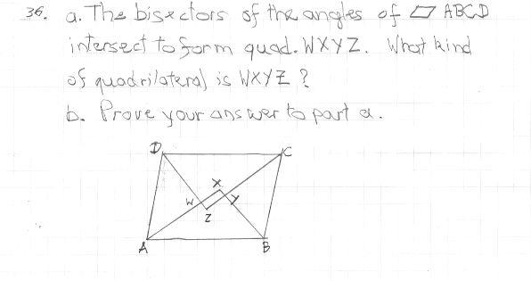 Solved a. The bisectors of the angles of ABCD intersect to | Chegg.com