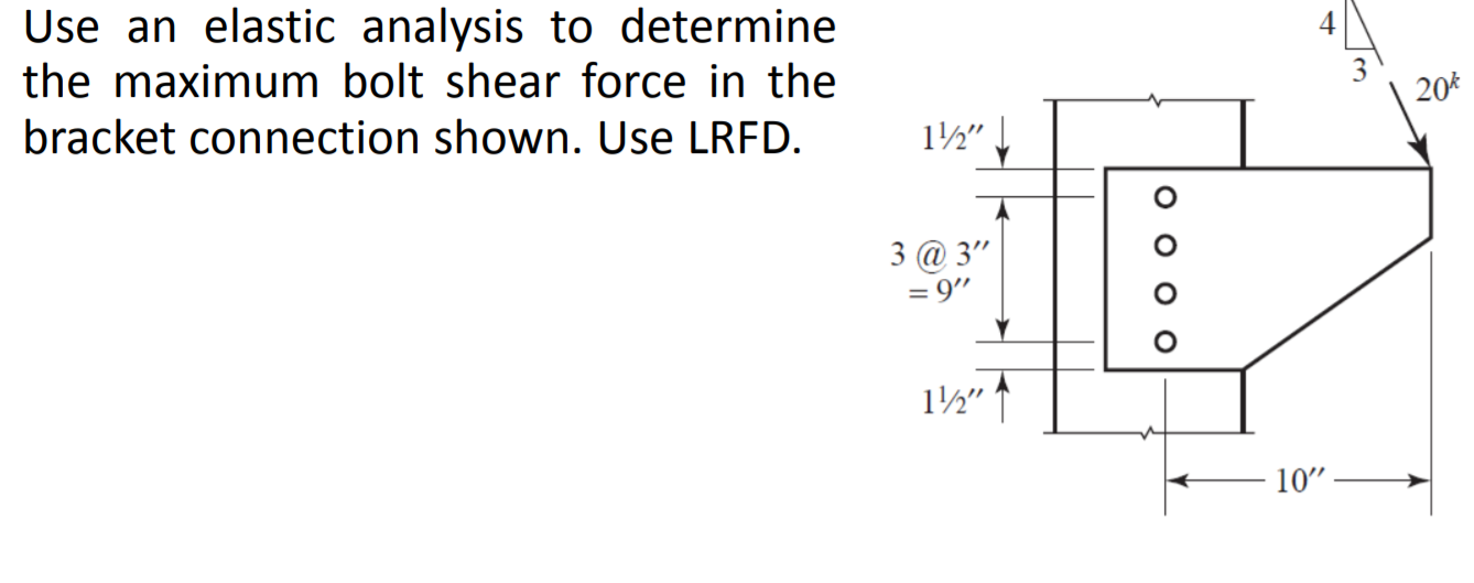 Solved Use an elastic analysis to determine the maximum bolt | Chegg.com