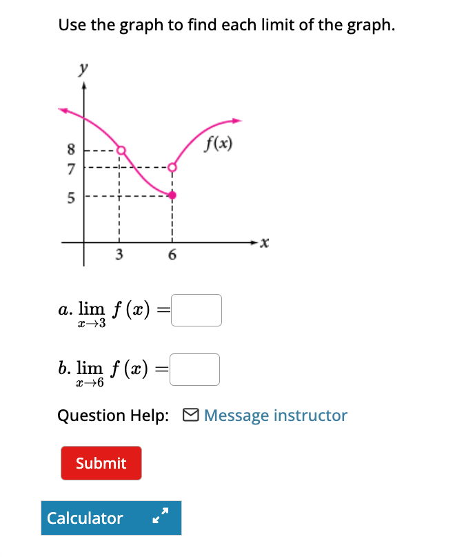 Solved Use the graph to find each limit of the graph. a. | Chegg.com