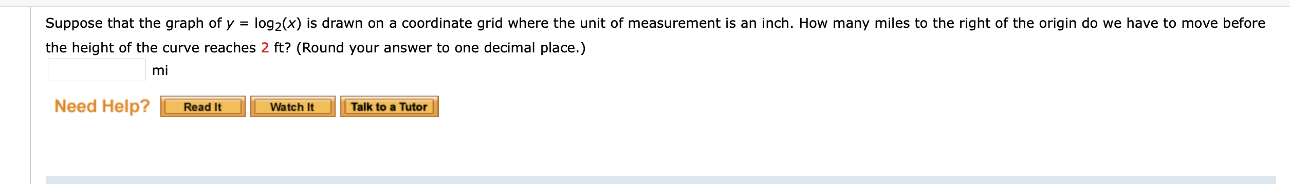 Solved Suppose that the graph of y = log2(x) is drawn on a | Chegg.com