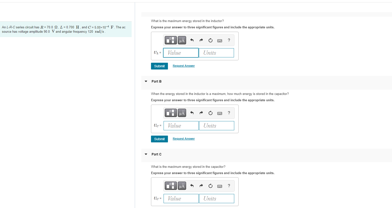 Solved What is the maximum energy stored in the inductor? An | Chegg.com